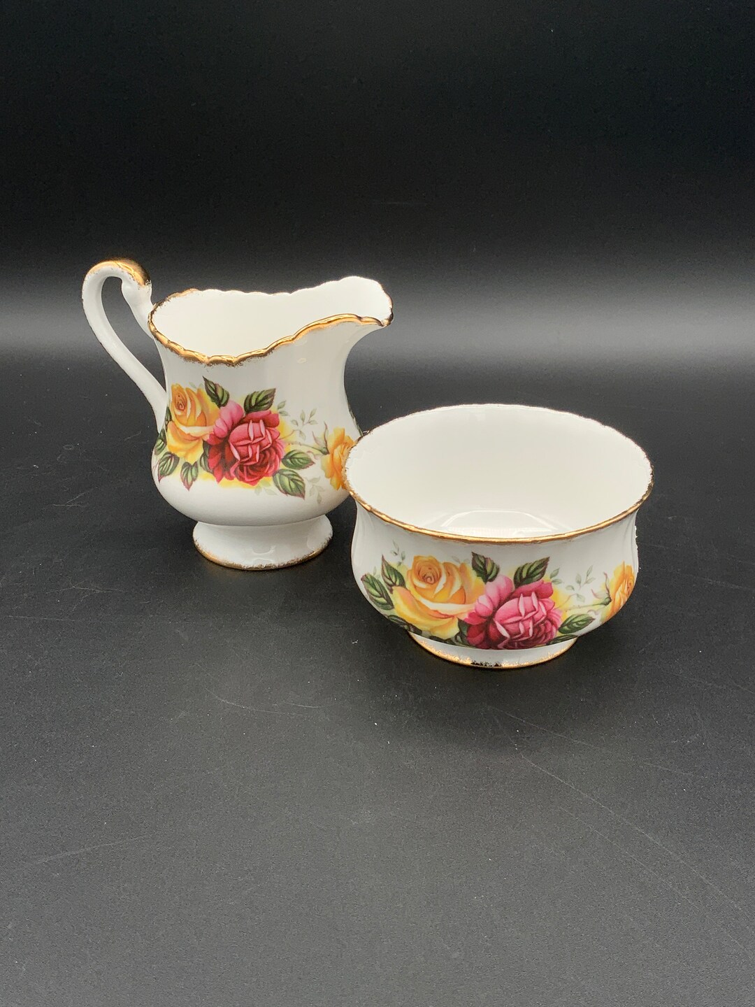 Paragon Roses Creamer and Sugar Bowl Set, Royal Appointment, Her ...