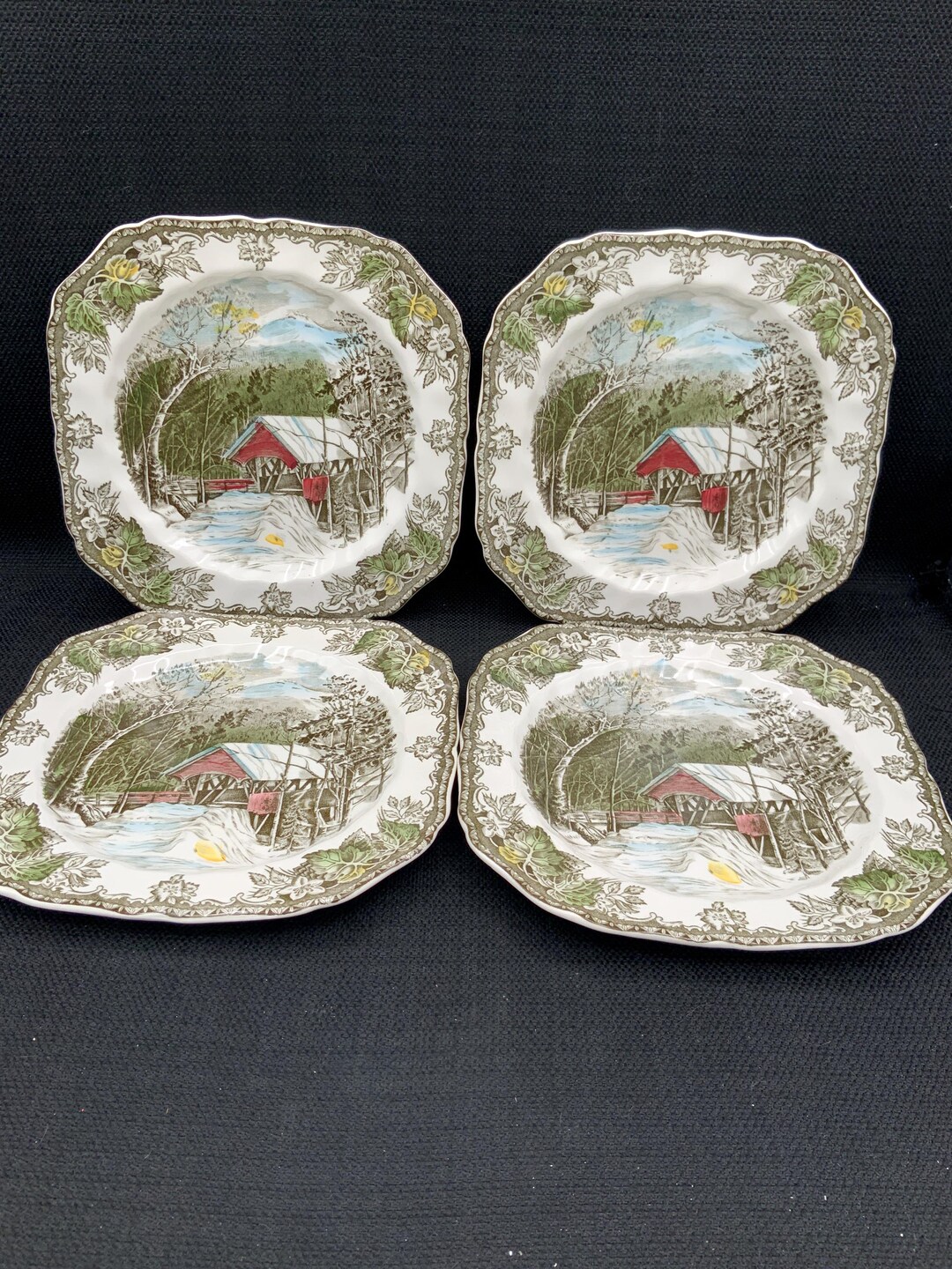 Johnson Brothers Vintage Plate Set, the Friendly Village Collection ...