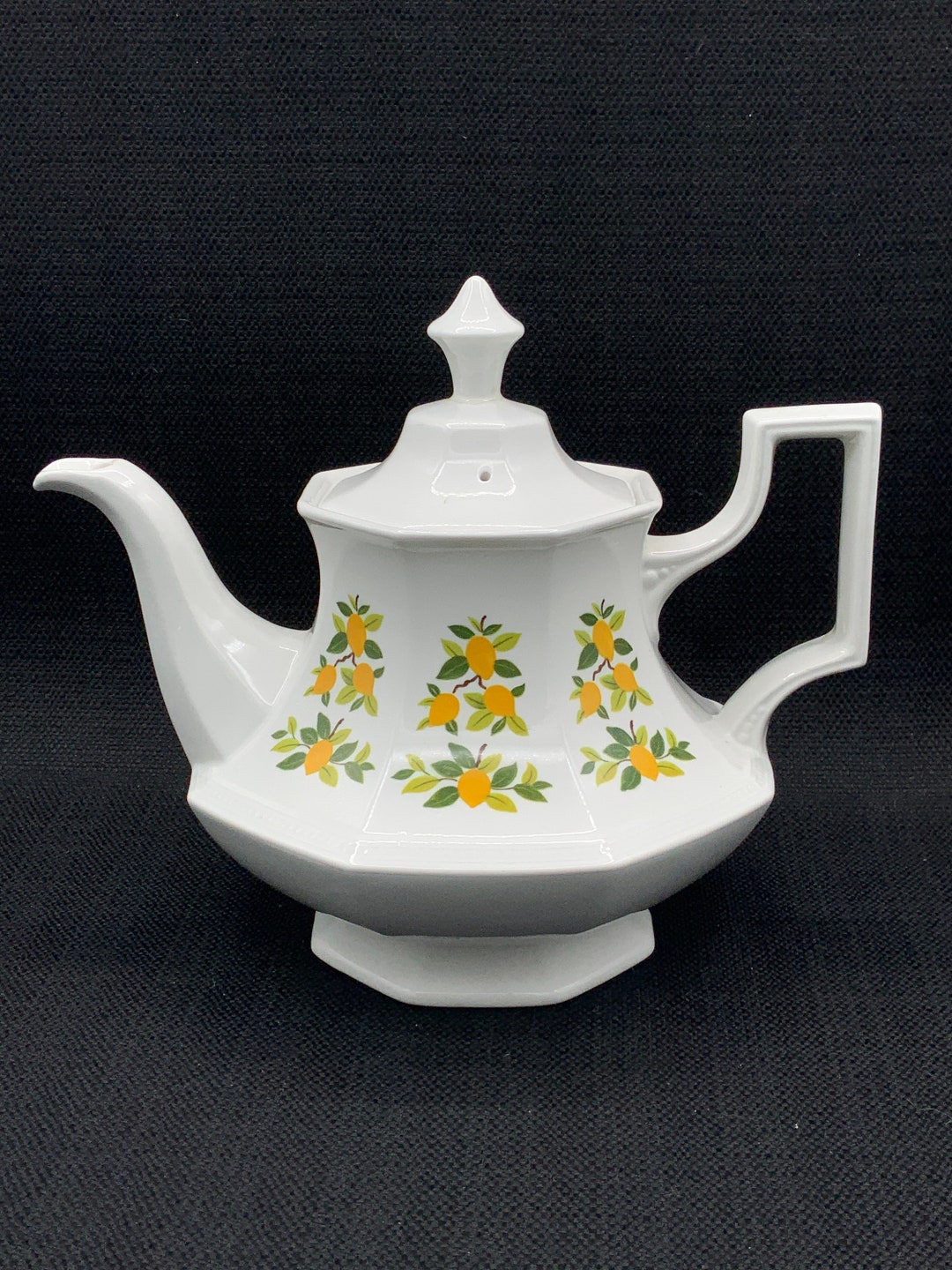 Lemon Tree Tea Pot Johnson Brothers, Ceramic Teapot, Vintage Kitchen ...