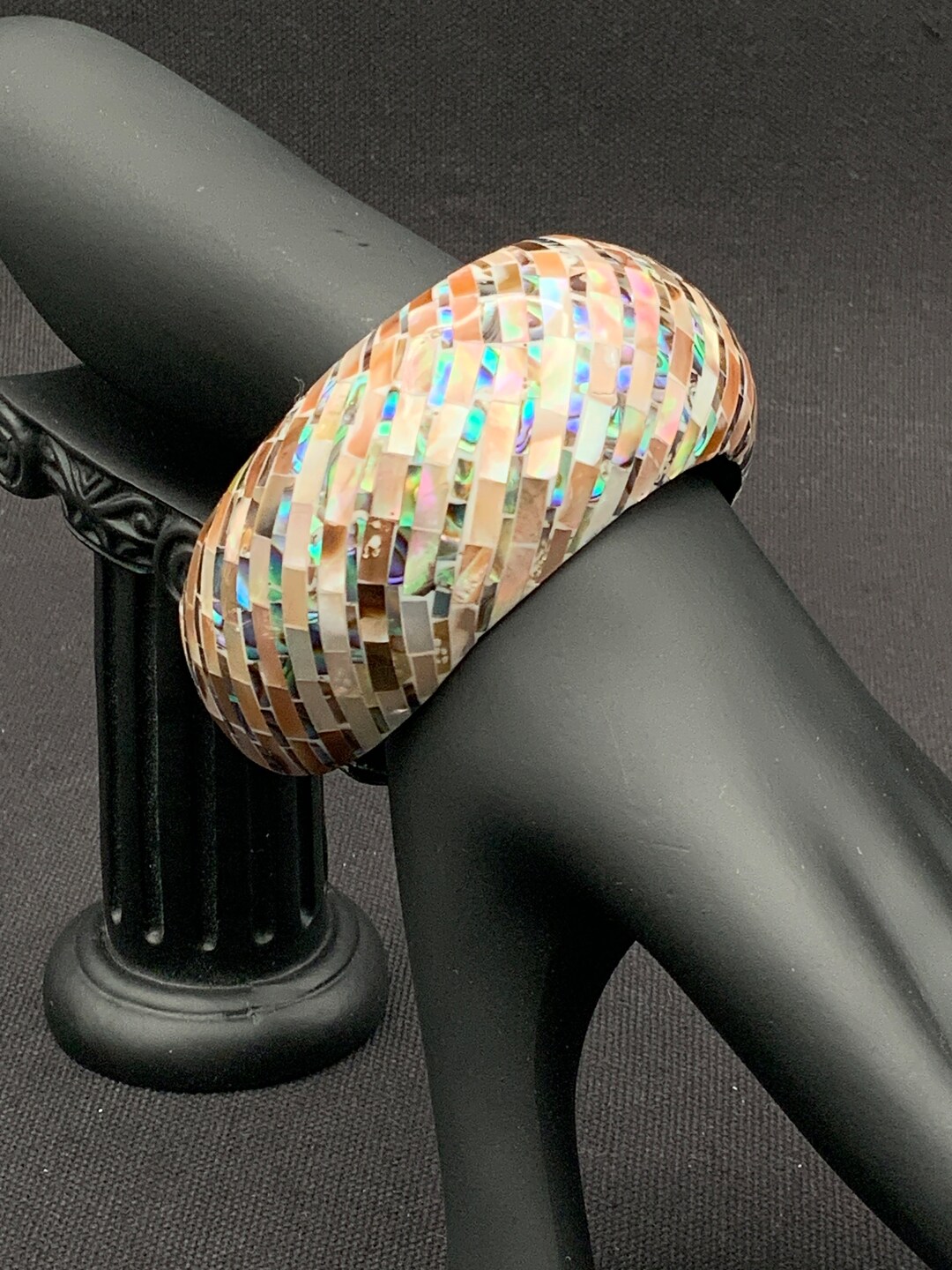 Vintage Abalone Shell Bracelet, Boho Beach Jewelry, Natural Shell ...