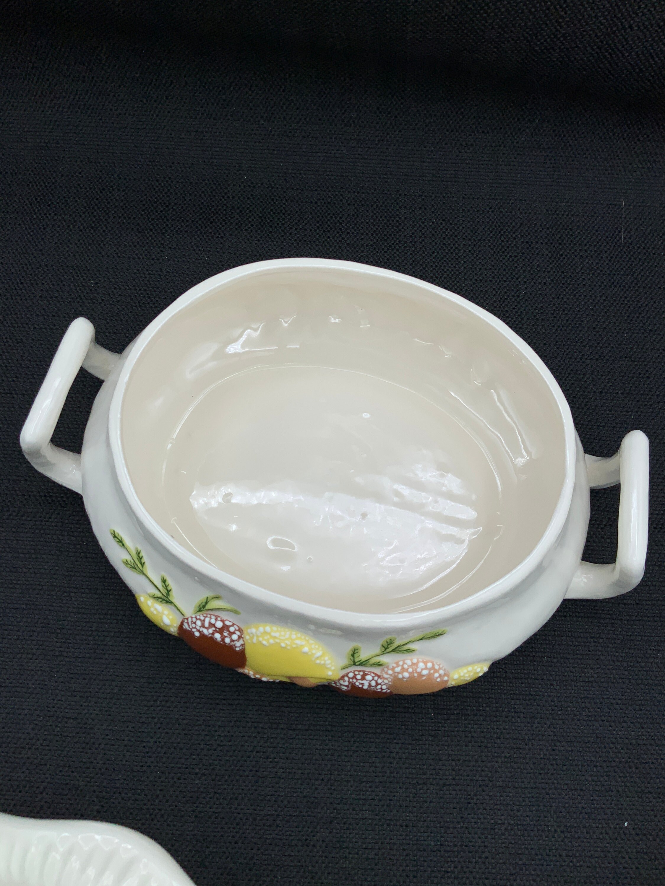 Vintage Mushroom Pottery Casserole Dish With Lid, Retro Kitchen Decor ...