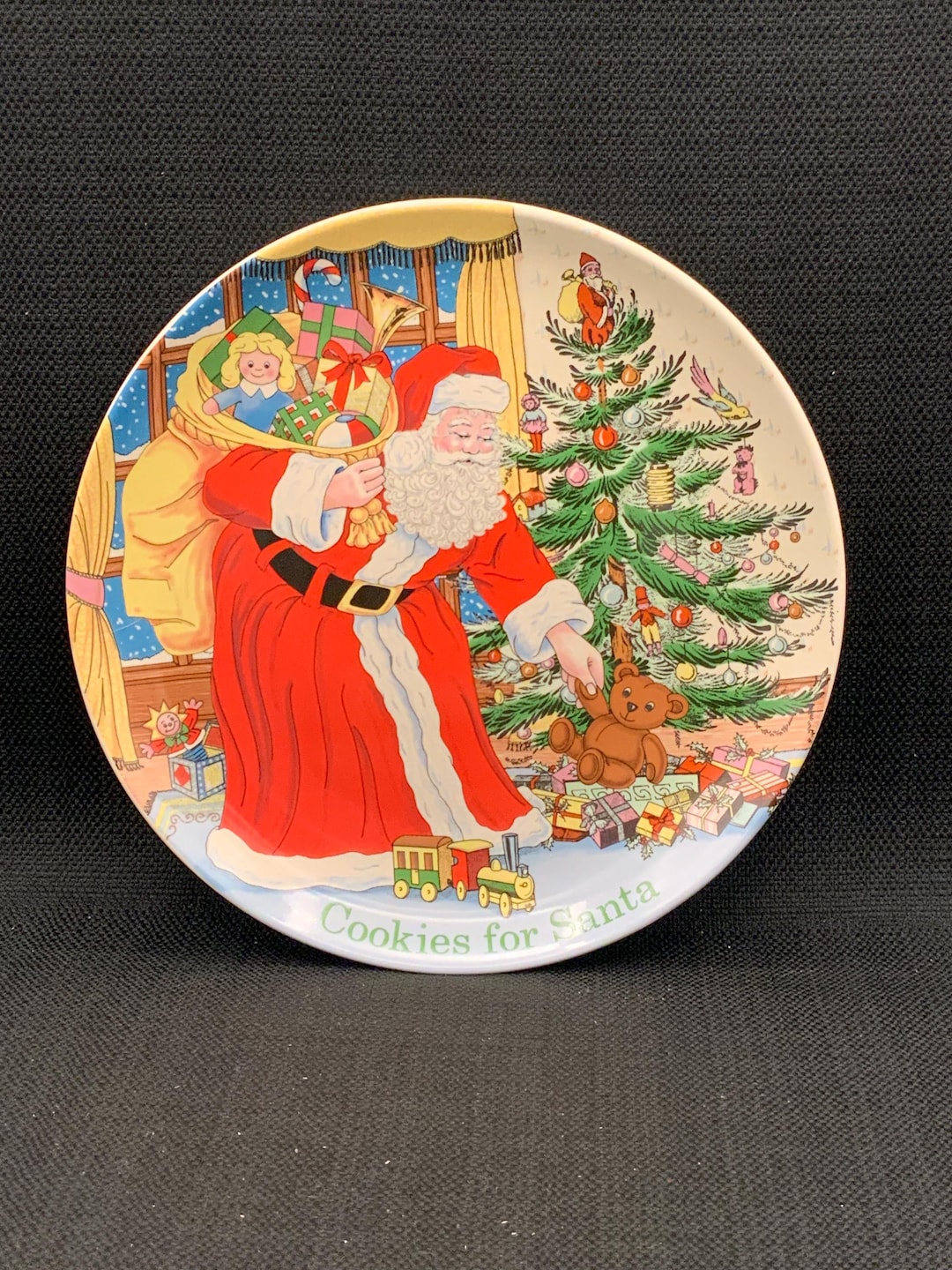 Vintage Spode Christmas Plate, Cookies for Santa Plate, Holiday Table ...