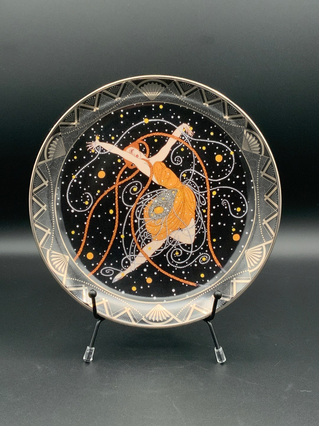 Erté "ondee" Collector Plate, Royal Doulton Plate, Art Deco Plate ...