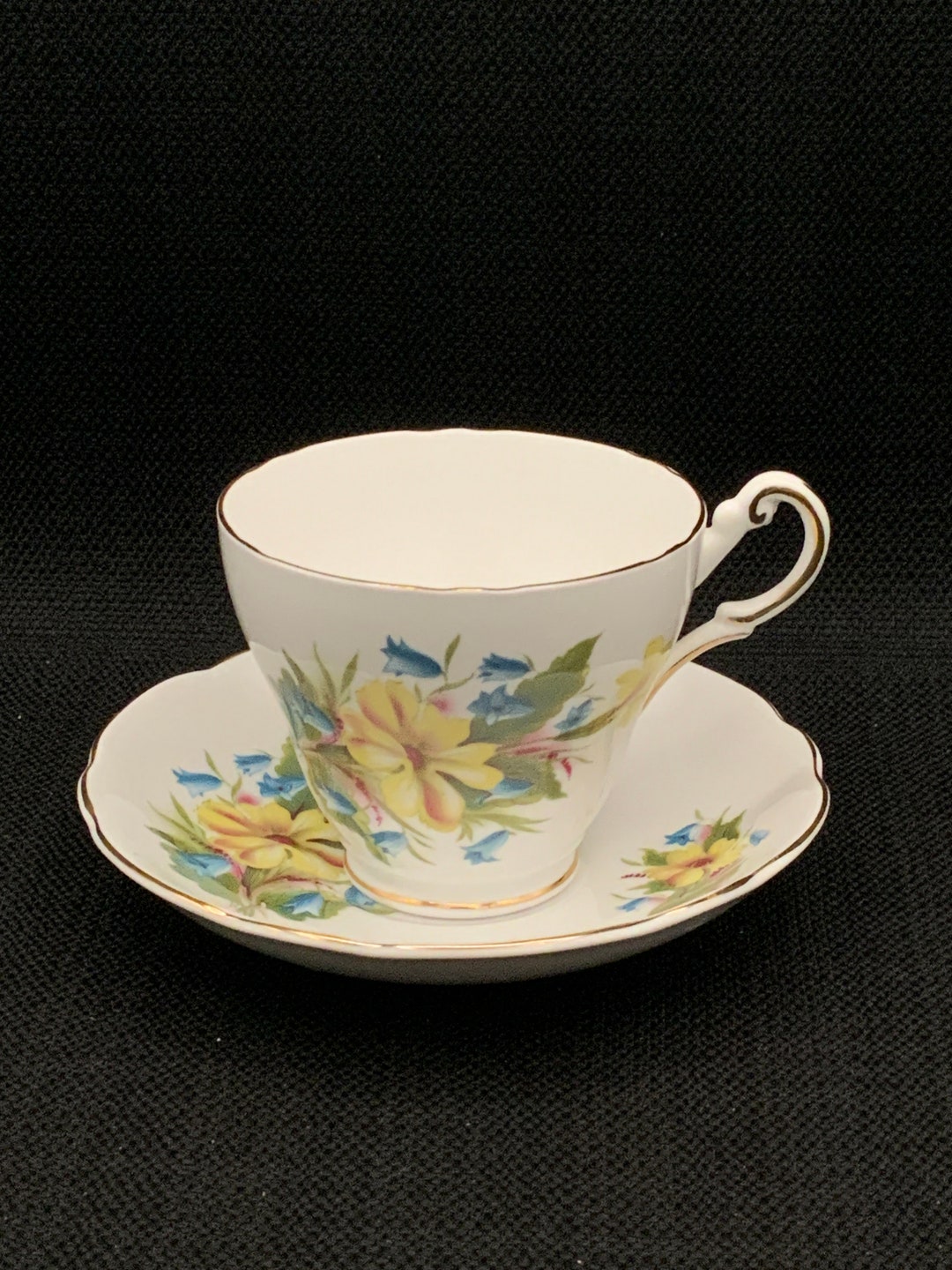 Royal Ascot Regency Teacup and Saucer Set, Fine Bone China Tea Cup ...