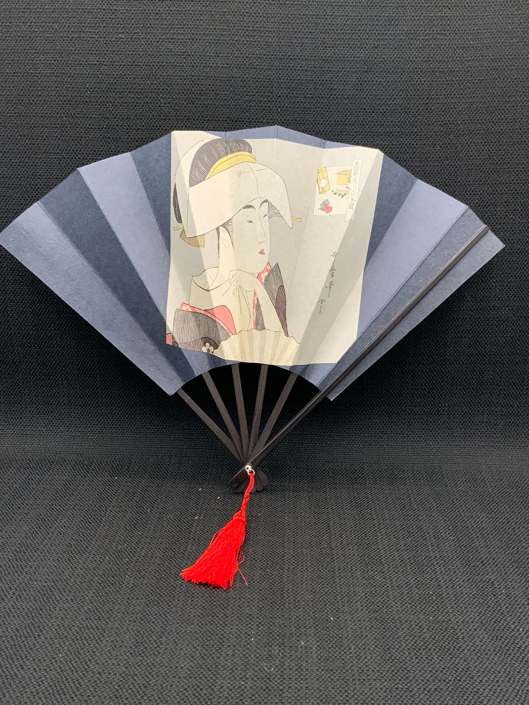 Vintage Japanese Fan, Handheld Bamboo Fan, Traditional Asian Decor ...