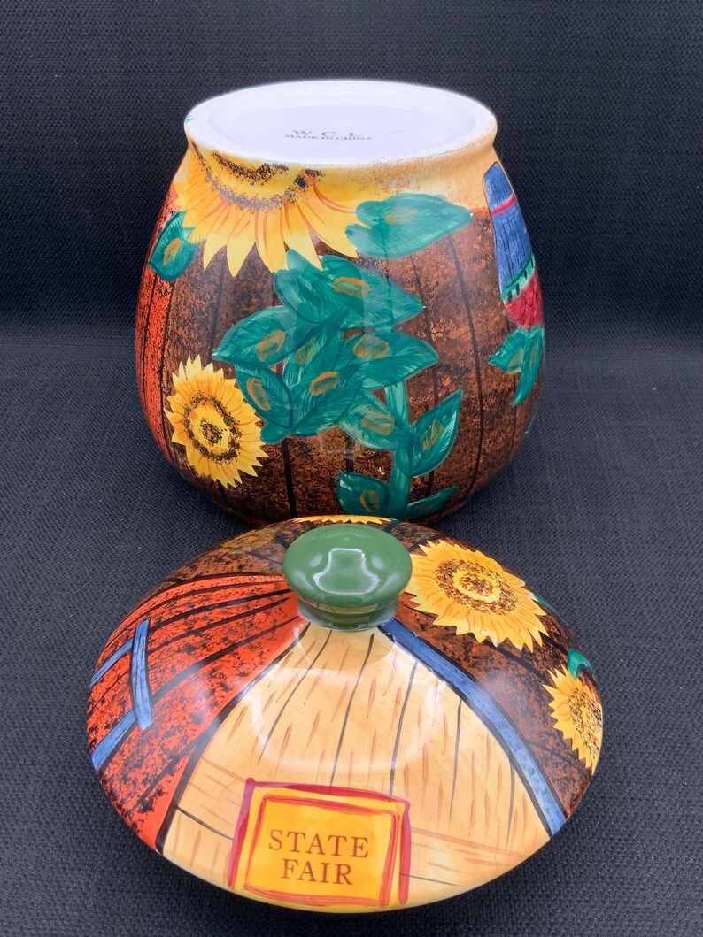 State Fair Cookie Jar by WCI Pottery, Ceramic Kitchen Storage, Artisan ...