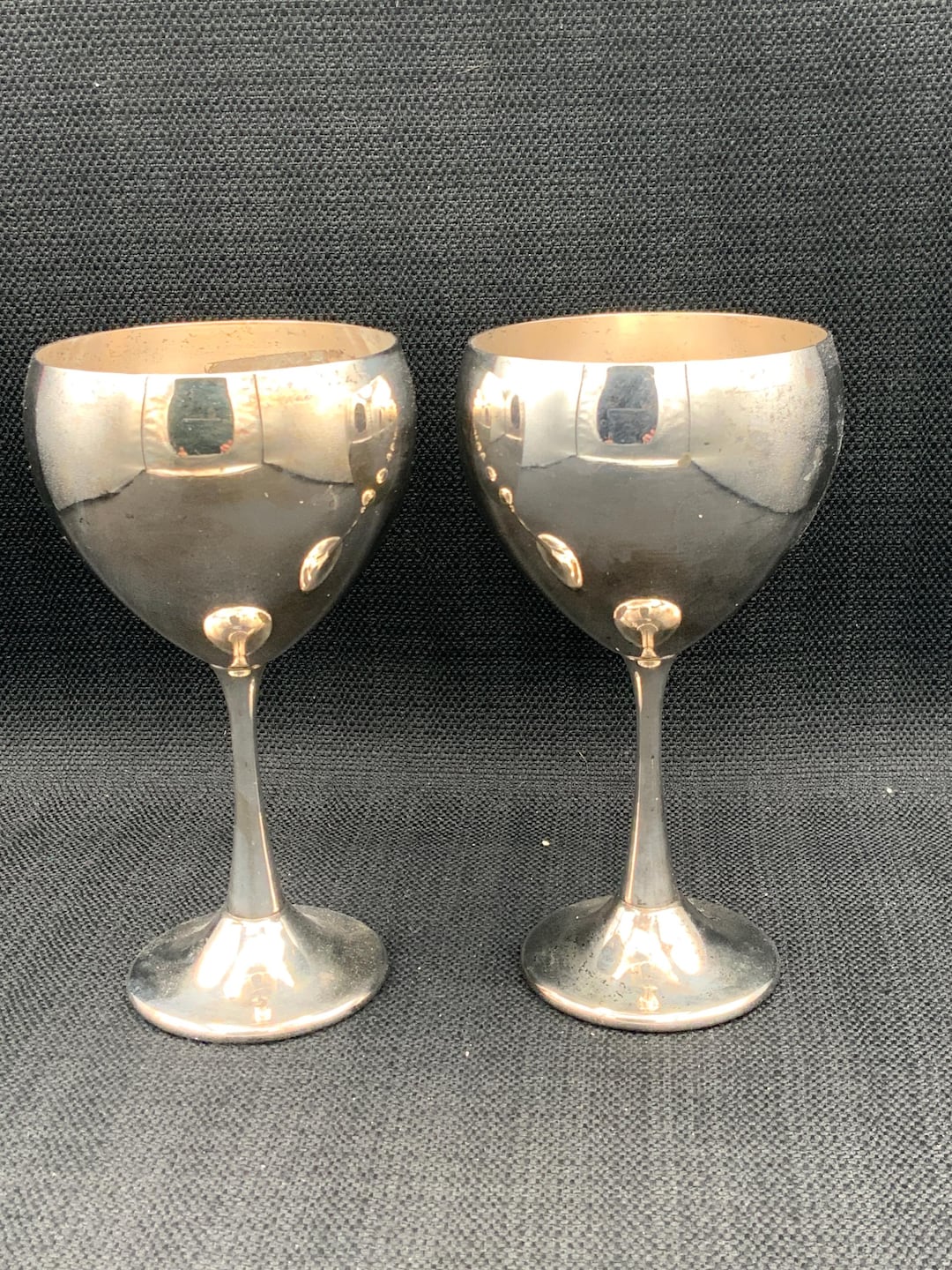 Silver Plated Italian Goblets Set: Elegant Wedding Drinkware, Retro ...