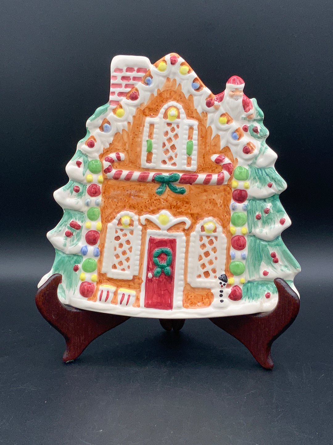 Gingerbread Fritz and Floyd Holiday Plate, Christmas Dinnerware ...