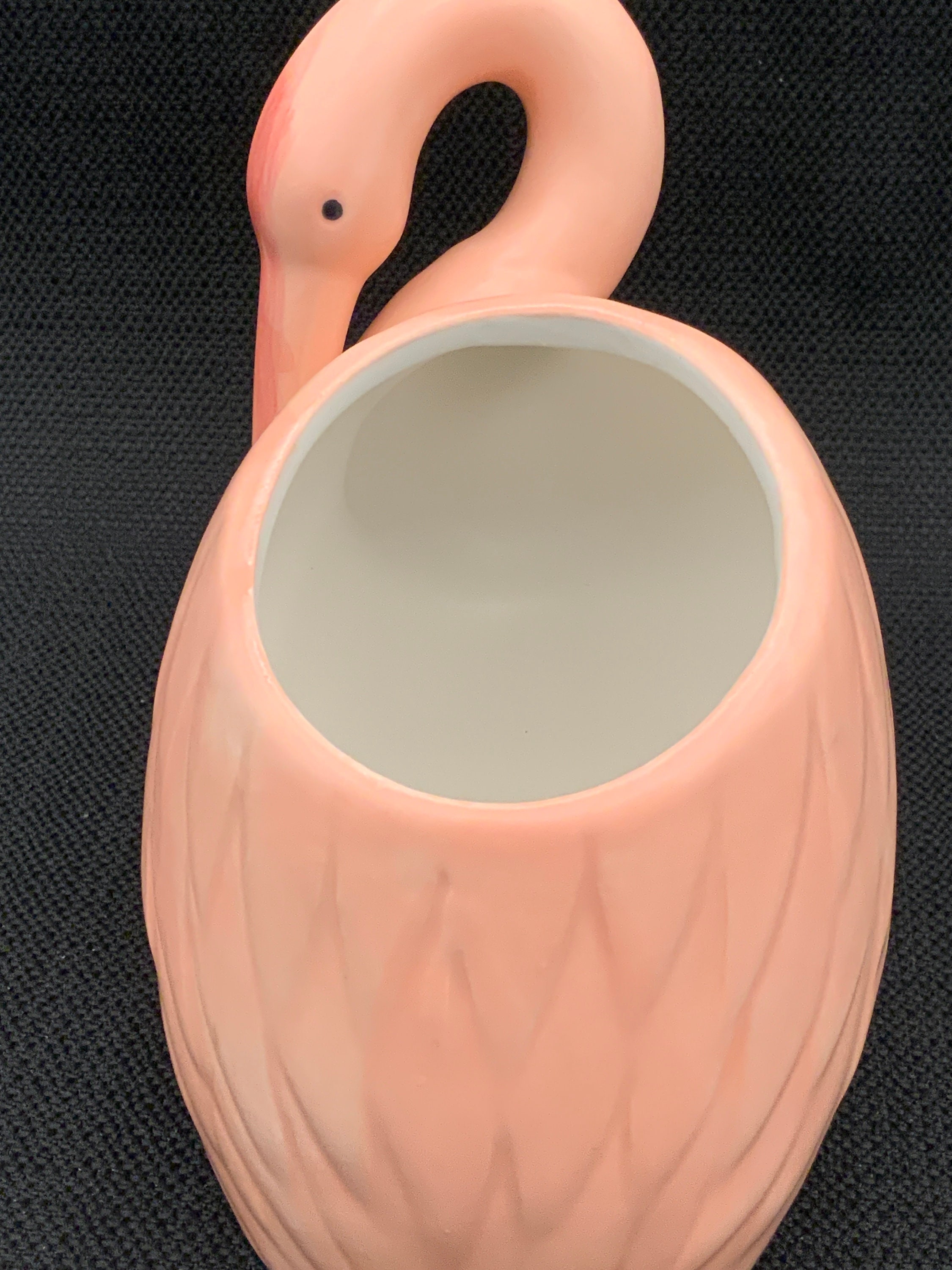 Pink Flamingo Planter, Ceramic Pot, Tropical Decor, Succulent Holder ...