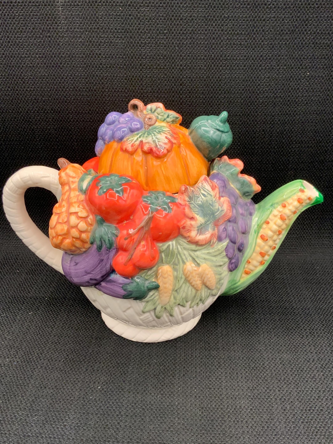 Vintage Vegetable Teapot, Retro Kitchen Decor, Farmhouse Tea Kettle ...