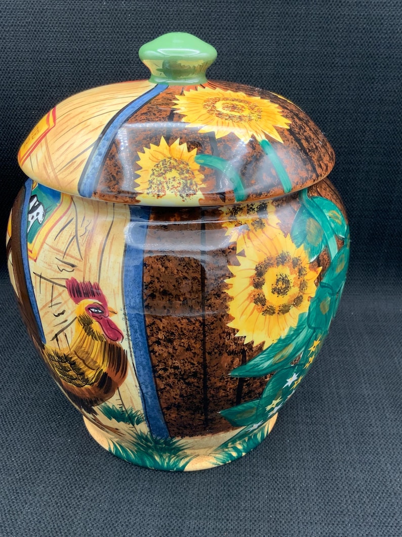 State Fair Cookie Jar by WCI Pottery, Ceramic Kitchen Storage, Artisan ...