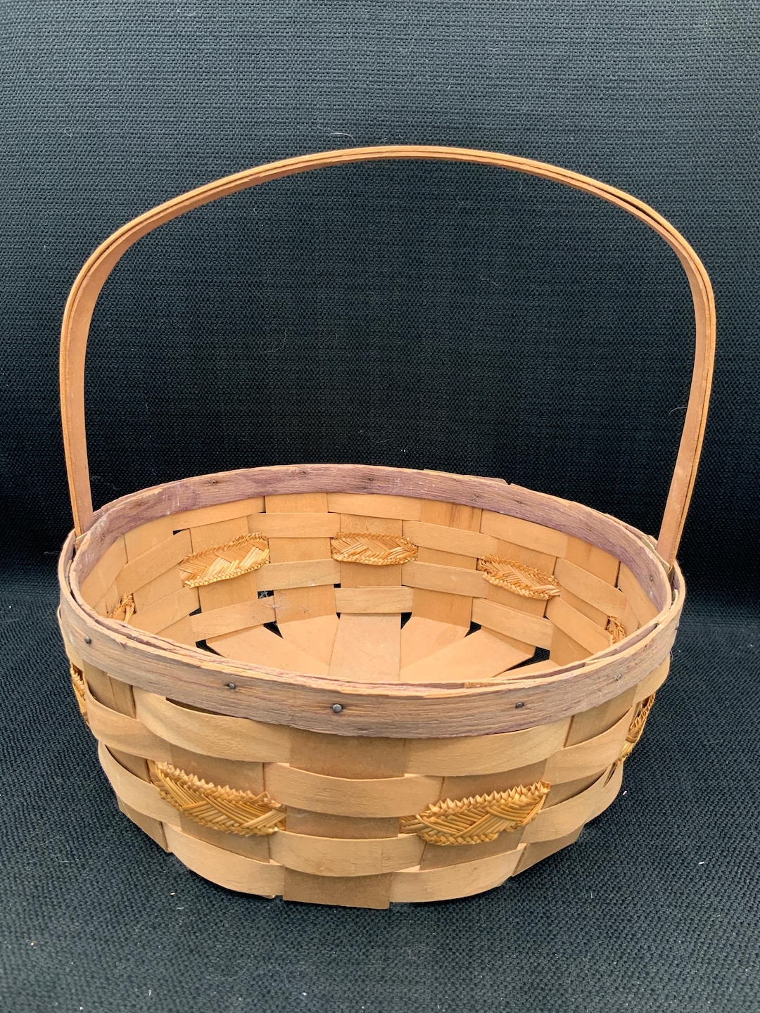 Vintage Easter Basket, Wicker Basket, Easter Decor, Holiday Basket ...