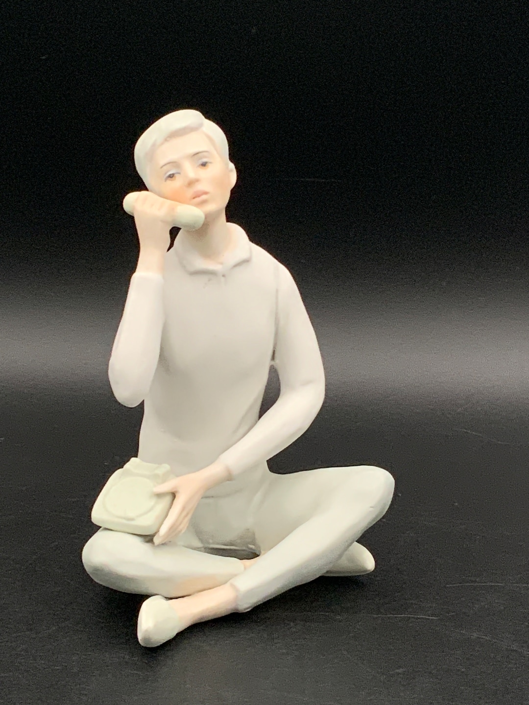Teen Boy With Phone Ceramic Figurine, Collectible Figurine, Teen Room ...
