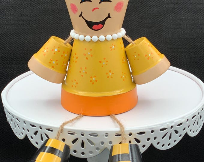 Flower Pot People Garden Decor, Plant People, Clay Pot Figures, Garden ...