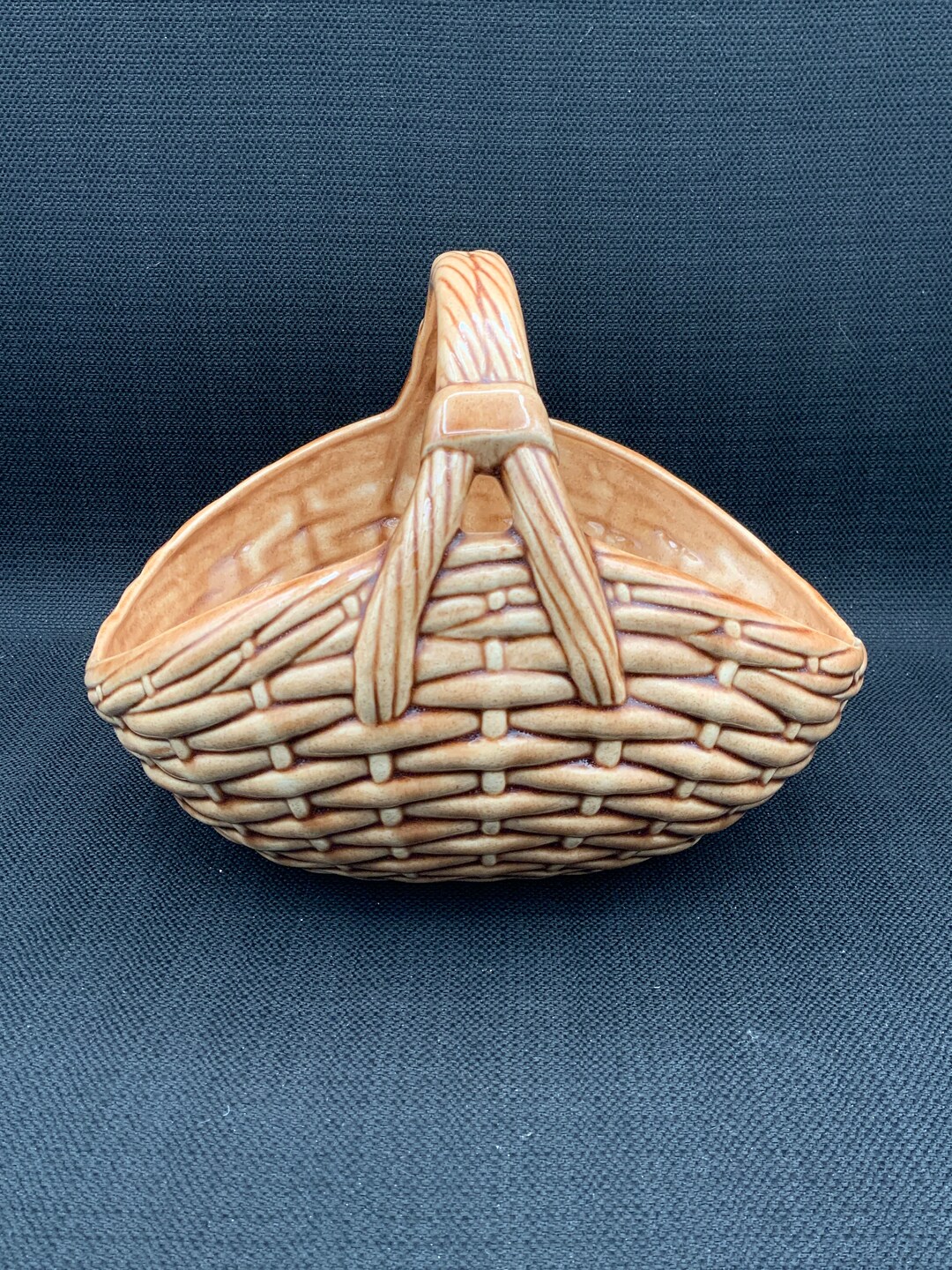Ceramic Weaved Basket Centerpiece, Modern Decor, Tabletop Organizer ...