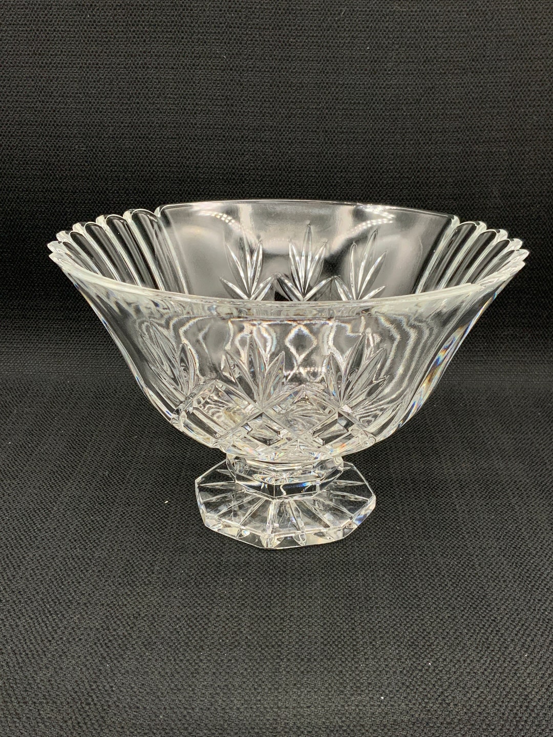 Vintage Crystal Vase Centerpiece: Elegant Wedding Table Decoration - Etsy