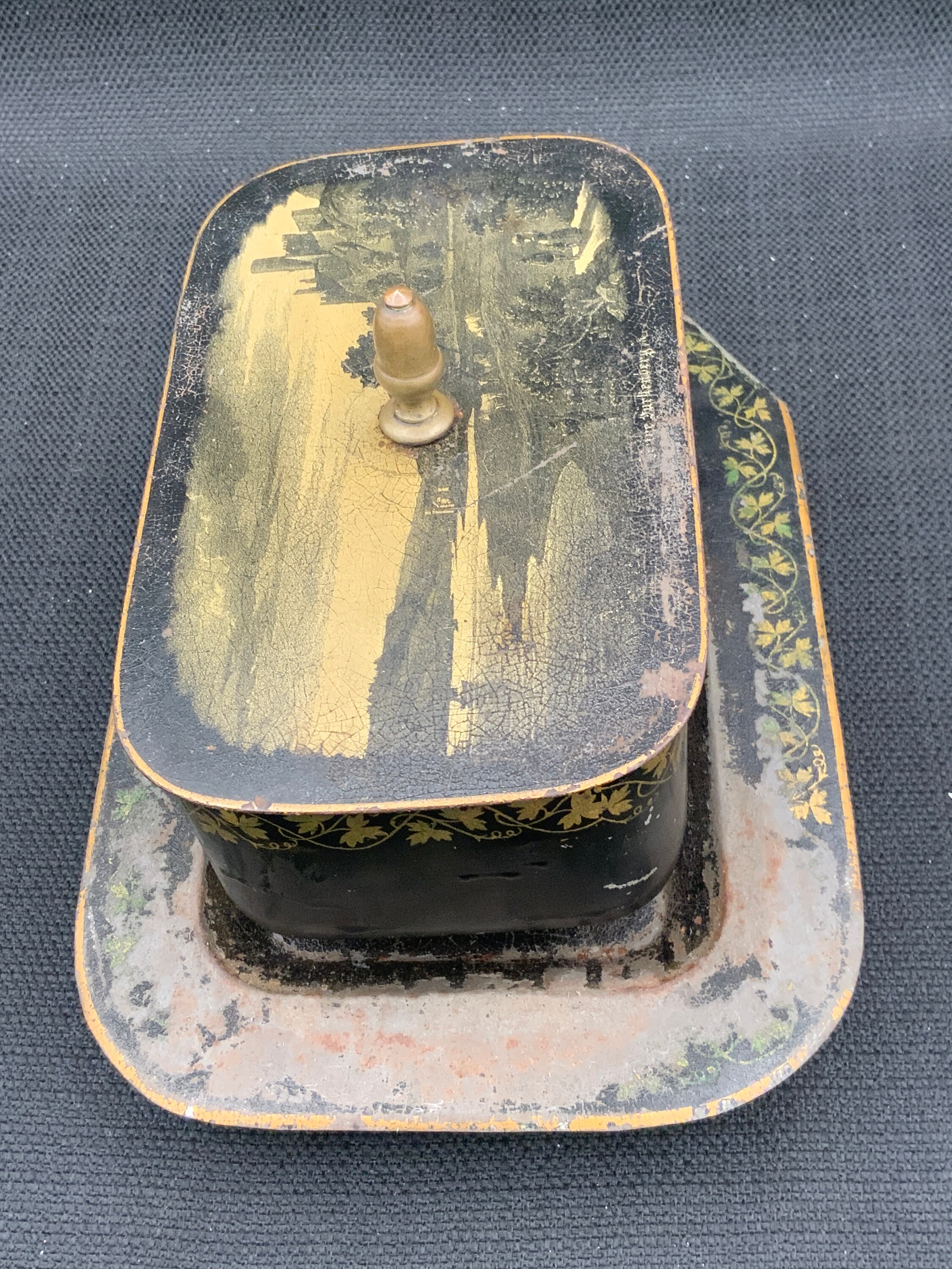 Vintage Metal Box, Antique Storage Container, Decorative Trinket Box ...