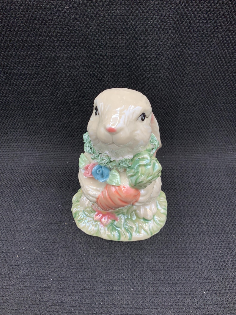 Iridescent Bunny, Cottagecore Easter, Ceramic Rabbit, Lusterware Glaze ...