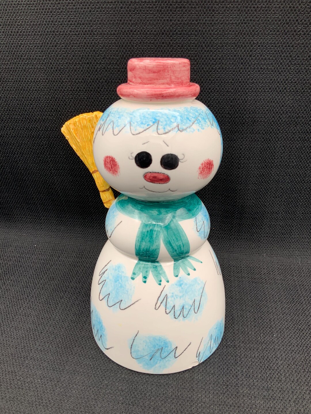 Snowman Coin Bank, Hand Painted Money Bank, Christmas Decor, Winter ...