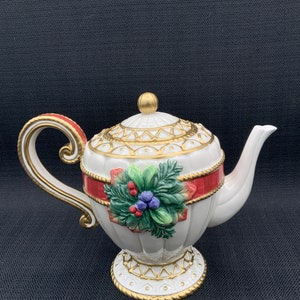 Vintage Fritz and Floyd Teapot, Ceramic Tea Pot, Retro Tea Kettle ...