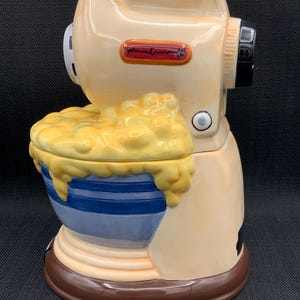 Vintage Treasure Craft Ceramic Mixer Bowl Cookie Jar, Kitchen Decor ...