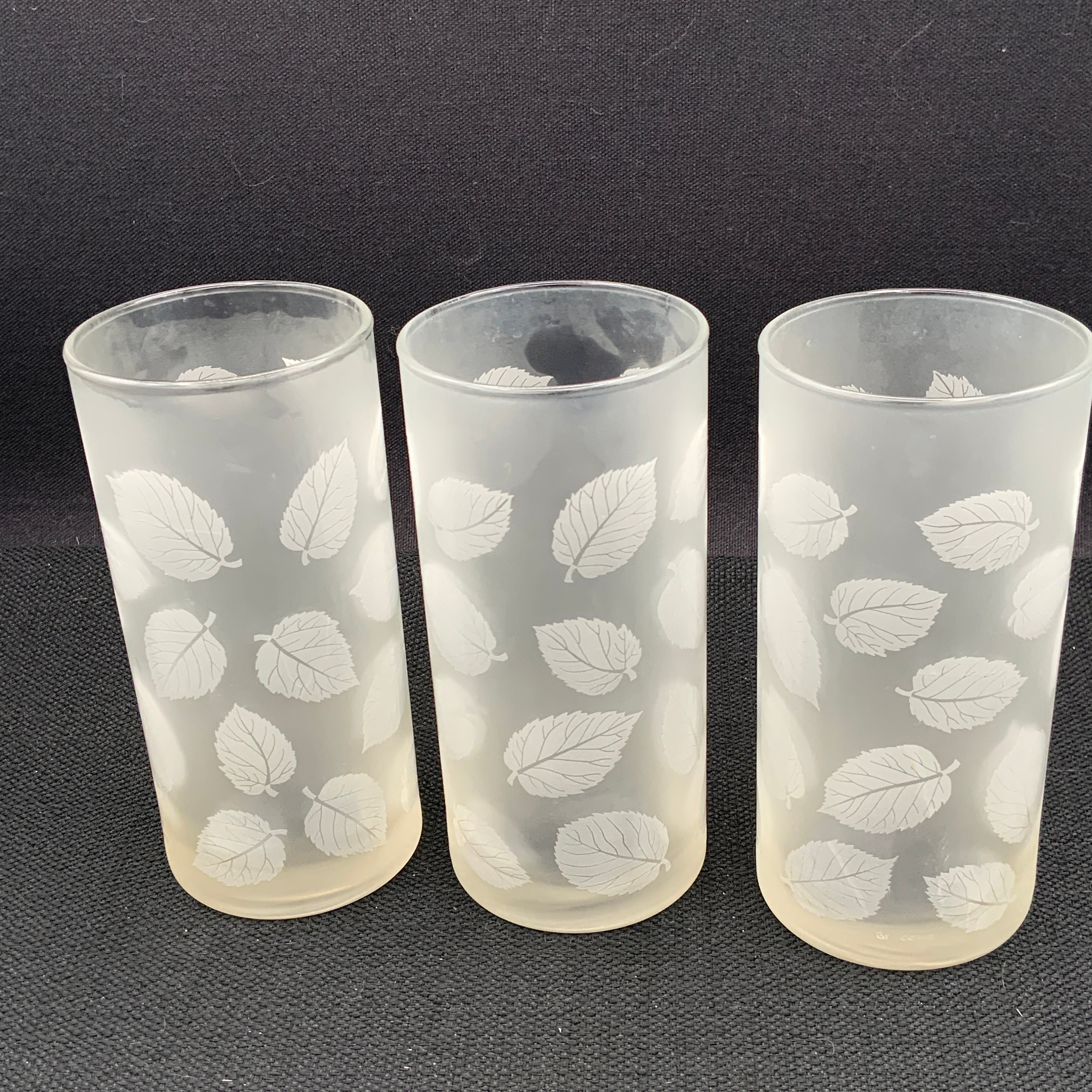 Vintage Cerve Highball Glasses Set, Retro Barware, Cocktail Tumblers ...