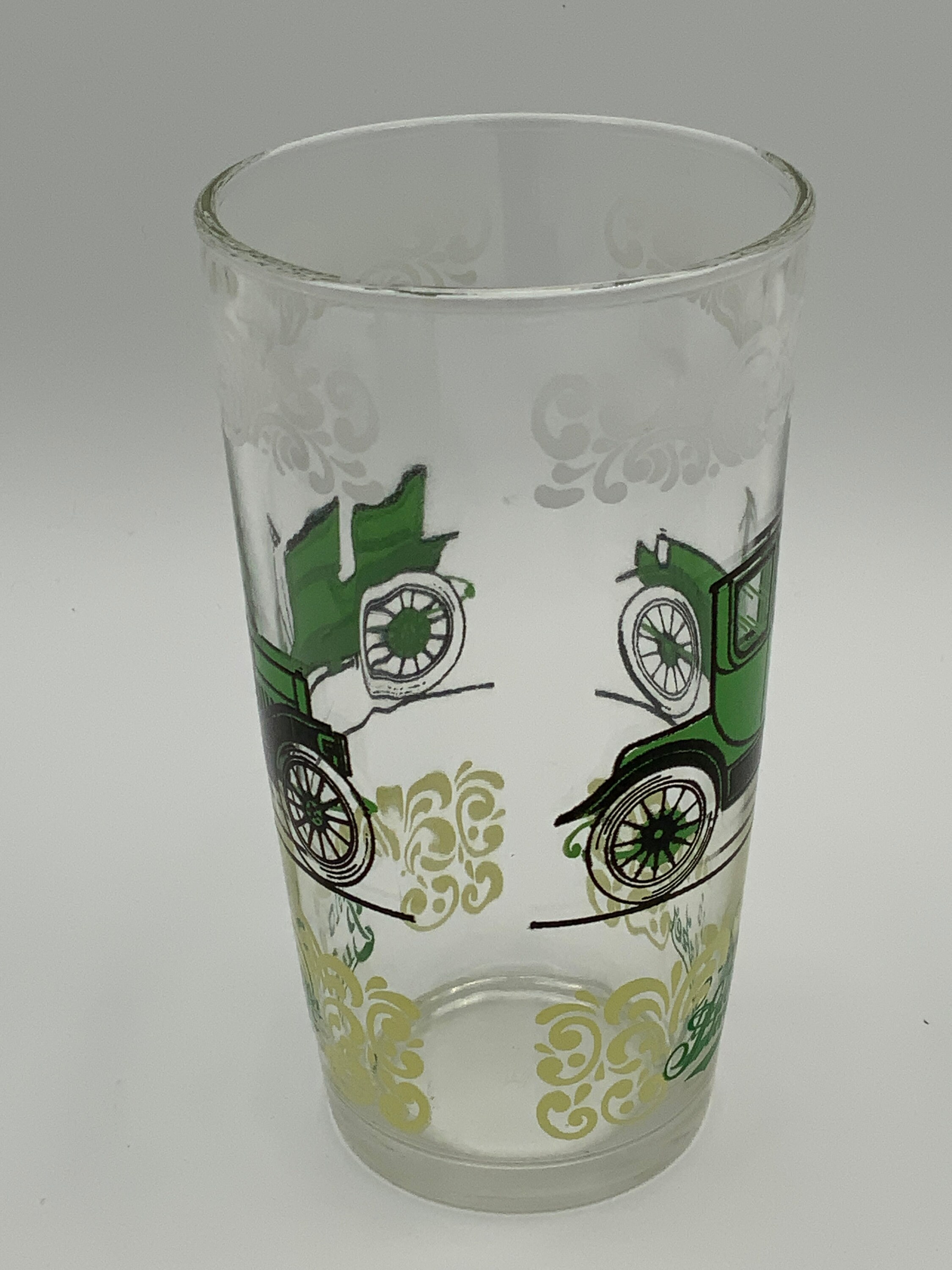 Vintage Hazel Atlas 1910 Buick Glass, Retro Car Collector Tumbler ...