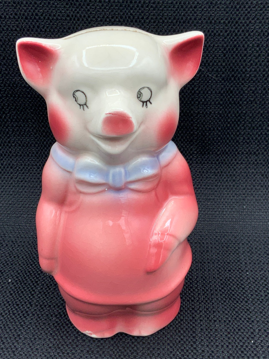 Vintage Ceramic Piggy Bank, Retro Coin Box, Nursery Decor - Etsy