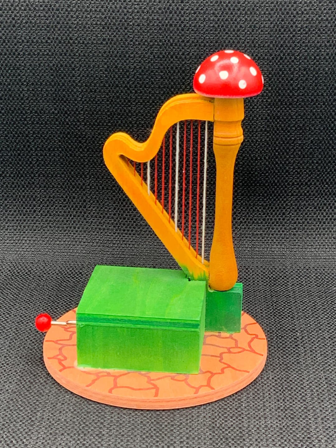 Fairy Forest Lodge Harp, Enchanted Fairy Garden Decor, Miniature Fairy ...