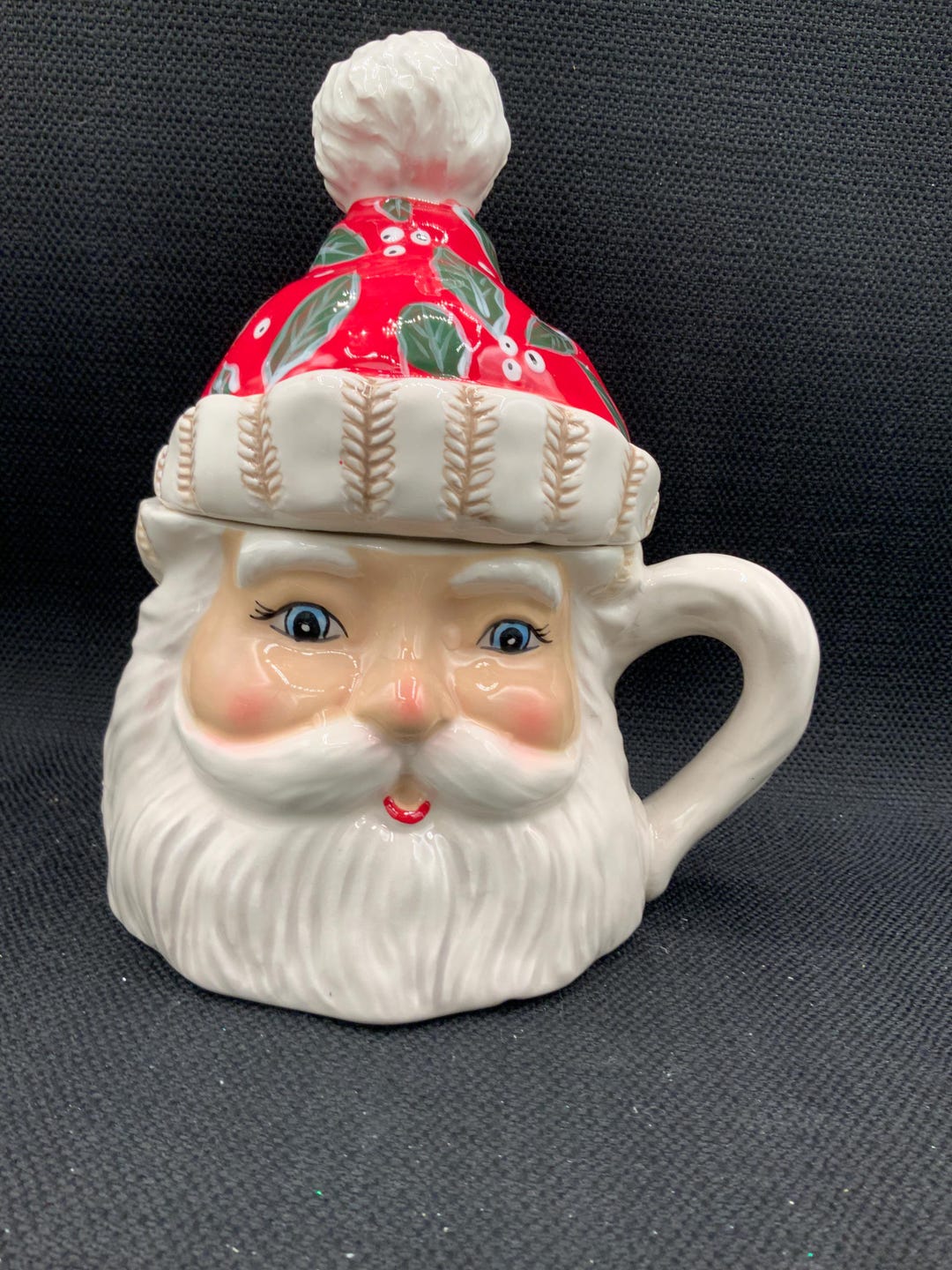 Vintage Santa Teacup With Lid, Holiday Tea Cup, Christmas Decor ...