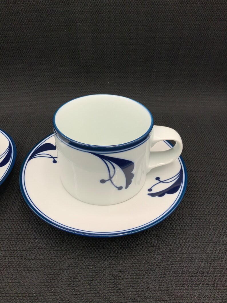 Dansk Bayberry Blue Cup & Saucer Set: Scandinavian Bistro Style, Shabby ...