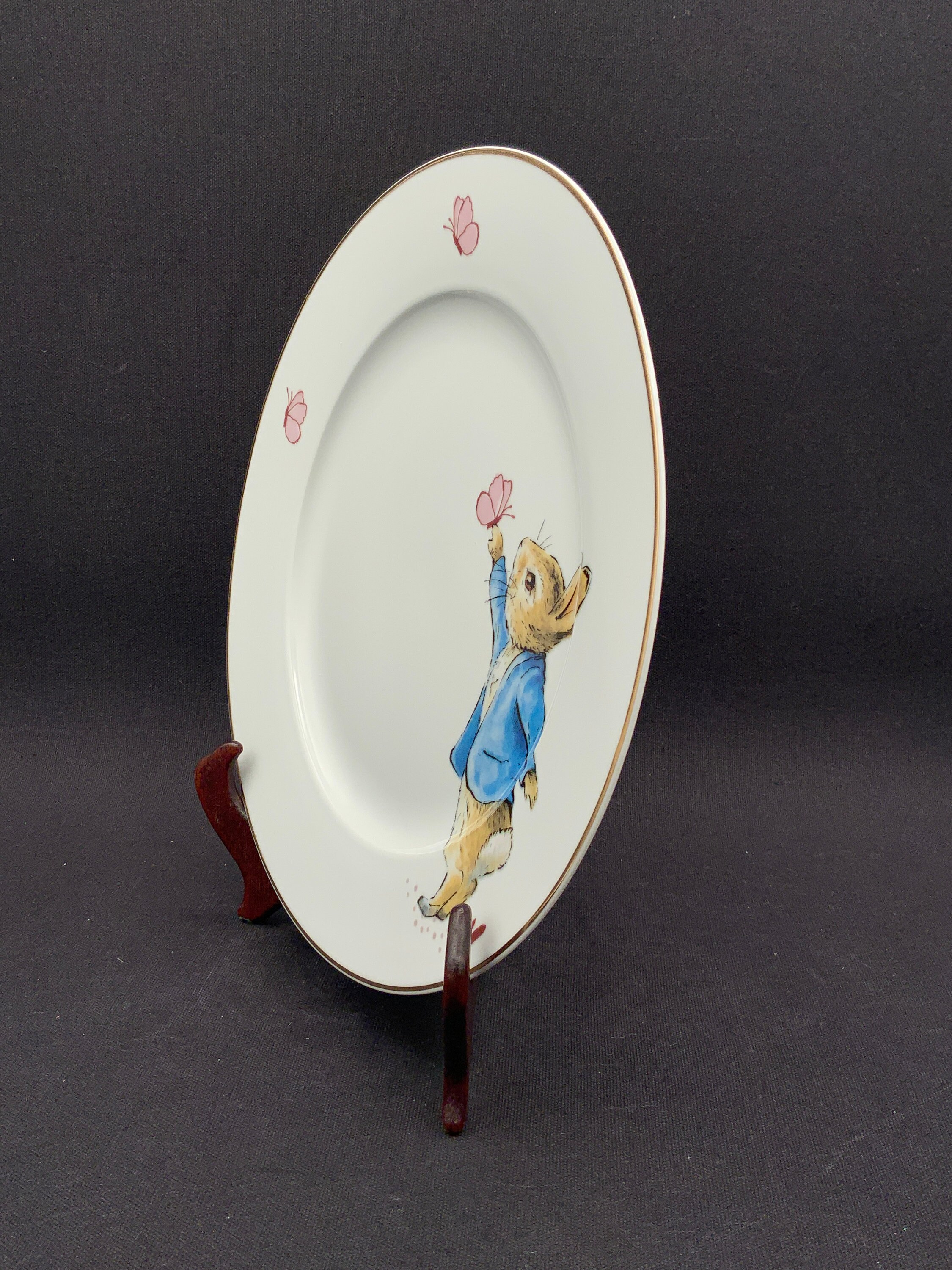 Peter Rabbit Butterfly Garden Plate, Collectible Plate, Rabbit Decor ...