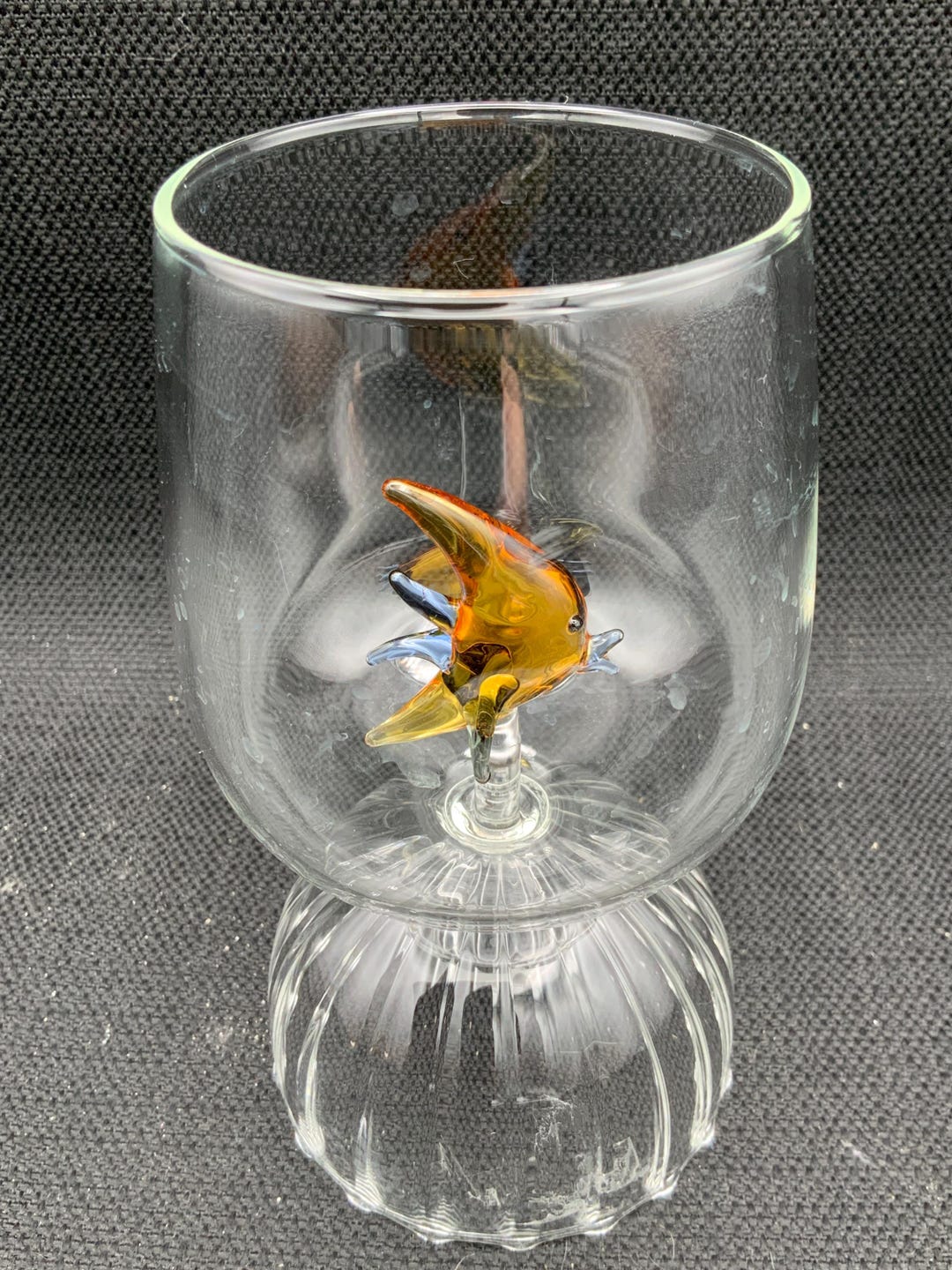 3D Fish in a Glass Wine Cup, Fish Lover Gift, Unique Wine Glass ...