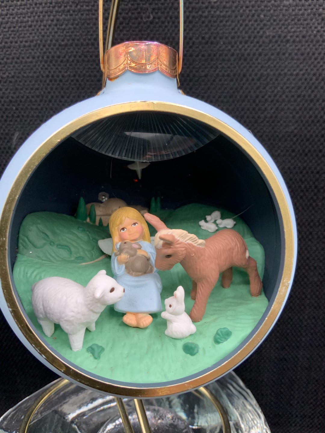 1989 Hallmark Nativity Ornament Animals Speak, Vintage Christmas Decor ...