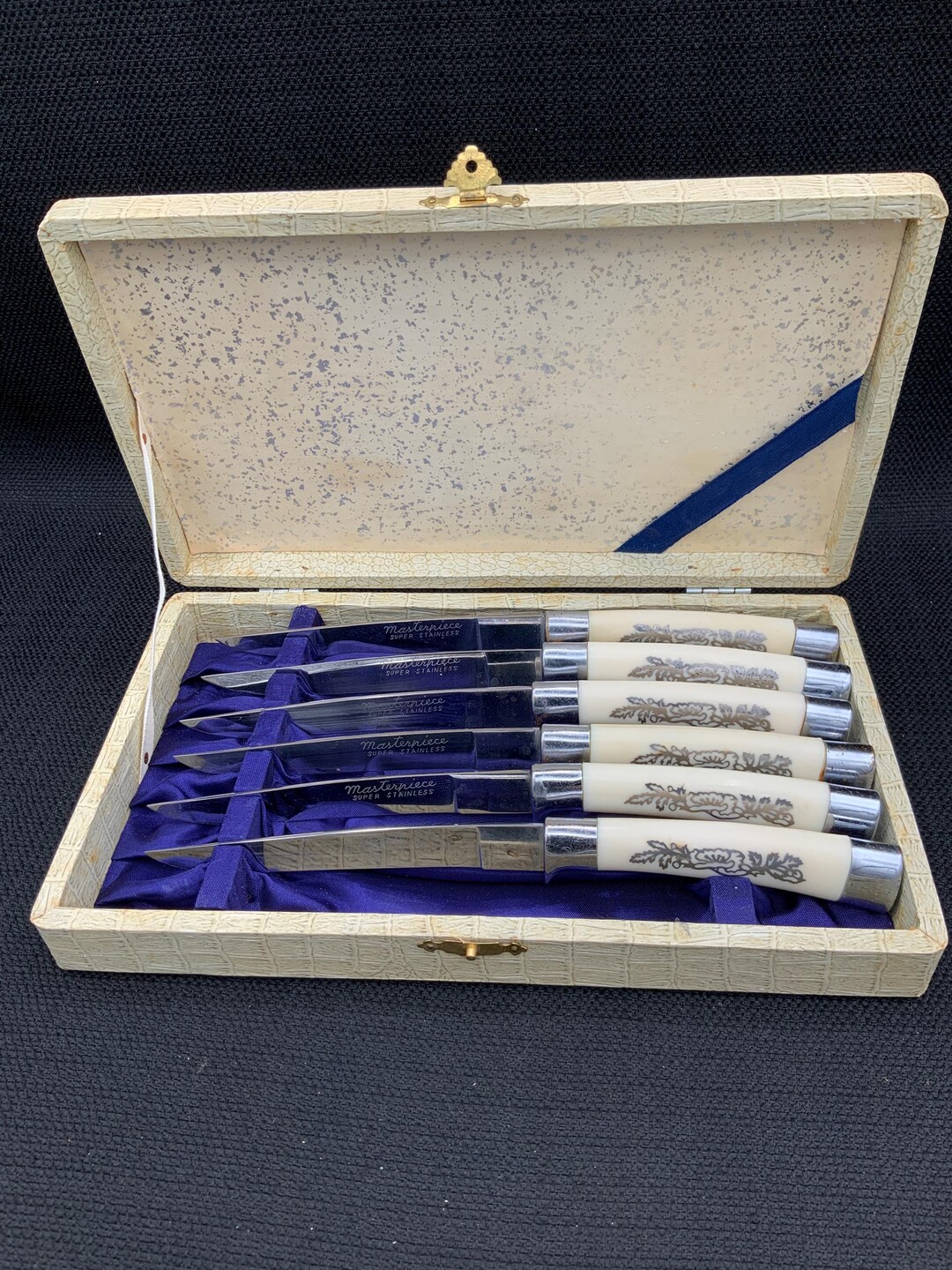 Vintage Steak Knife Set, Masterpiece Knives, Kitchen Cutlery, Dining ...