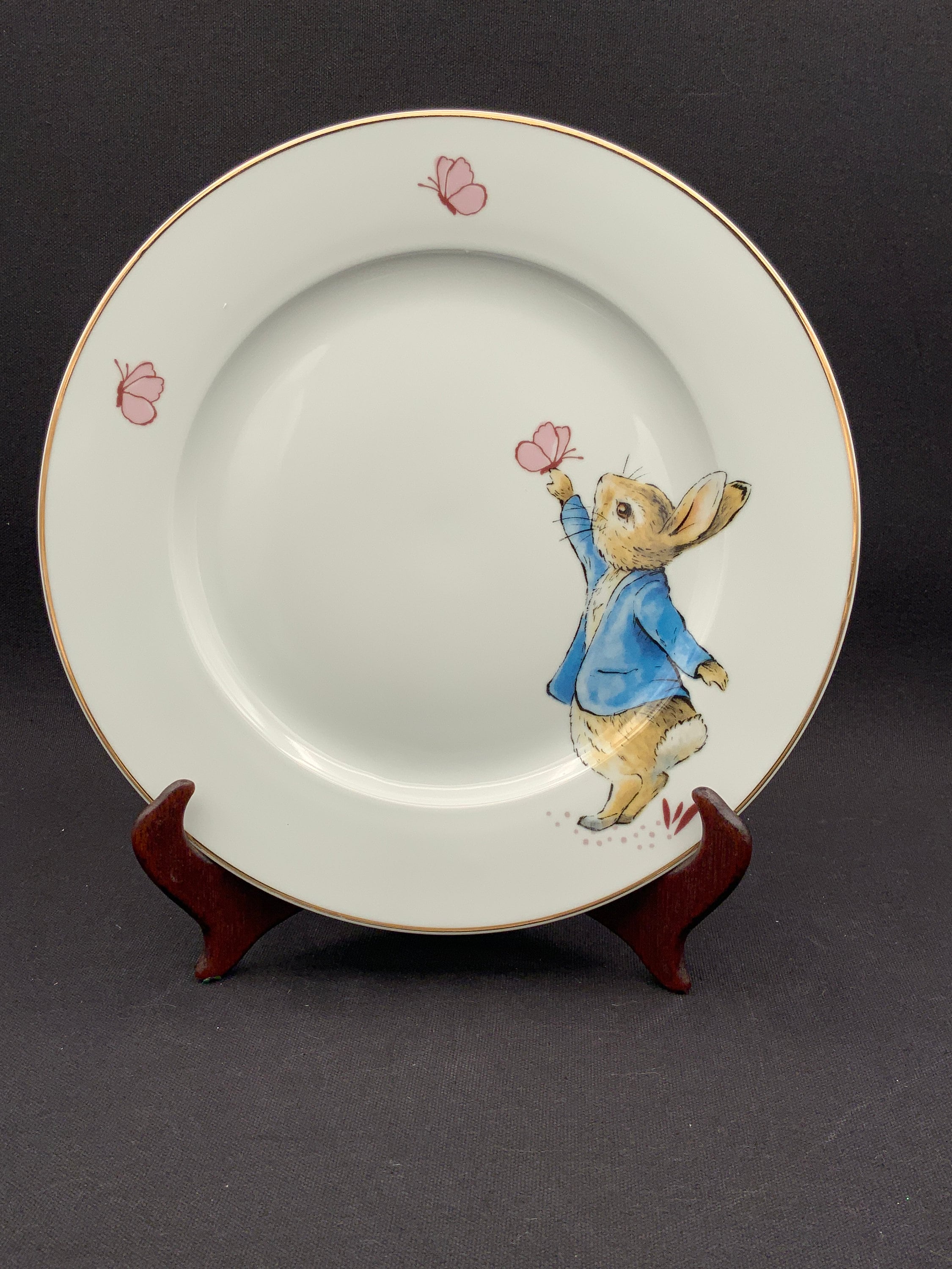 Peter Rabbit Butterfly Garden Plate, Collectible Plate, Rabbit Decor ...