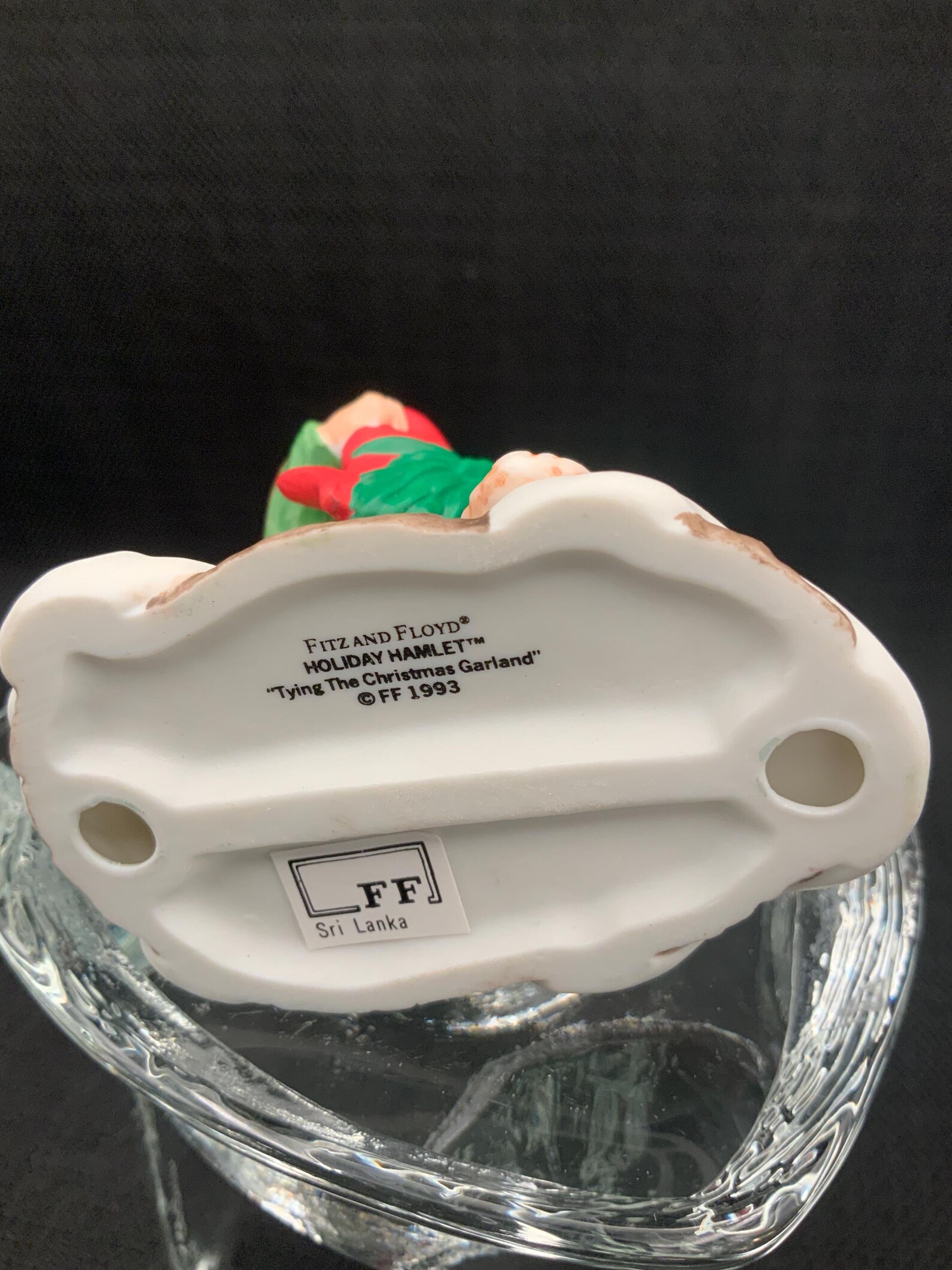 Fitz & Floyd Holiday Figurine, Christmas Garland Decor, Festive ...