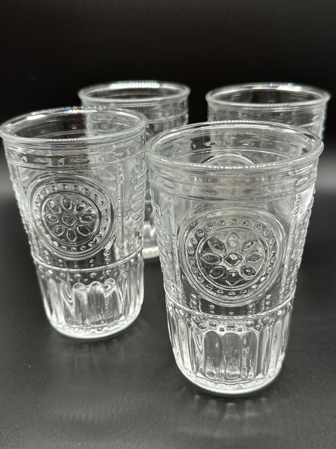 Glass Drinking Tumbler by Bormioli Rocco, Romantic Glassware, Couple's ...