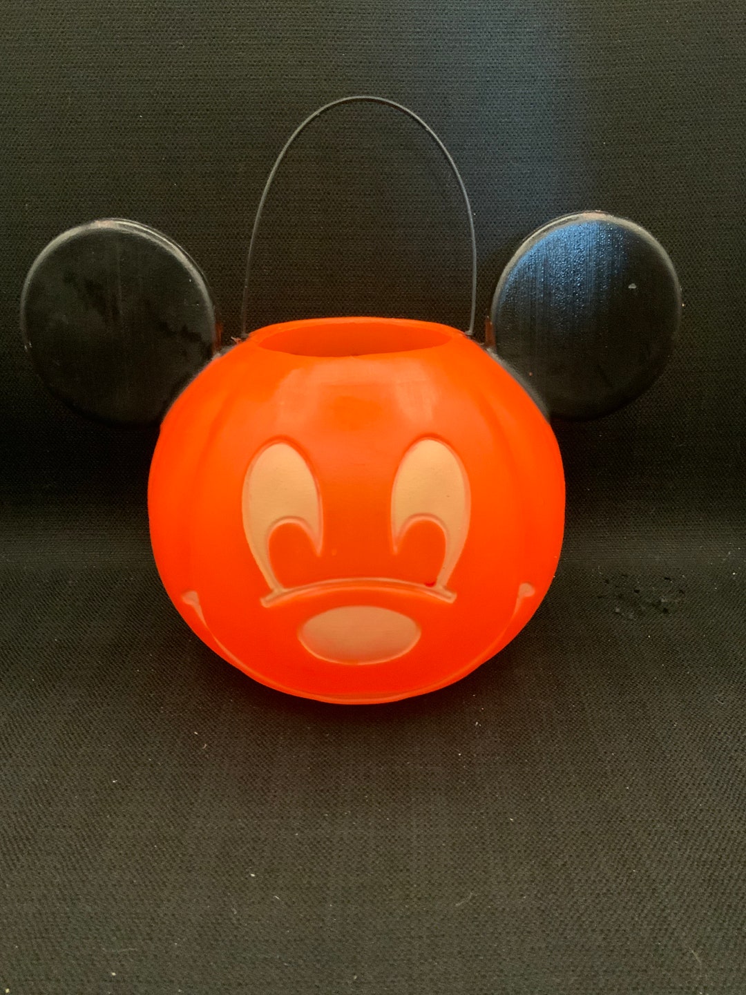 Mickey Mouse Trick or Treat Halloween Bucket, Retro Disney Candy Pail ...