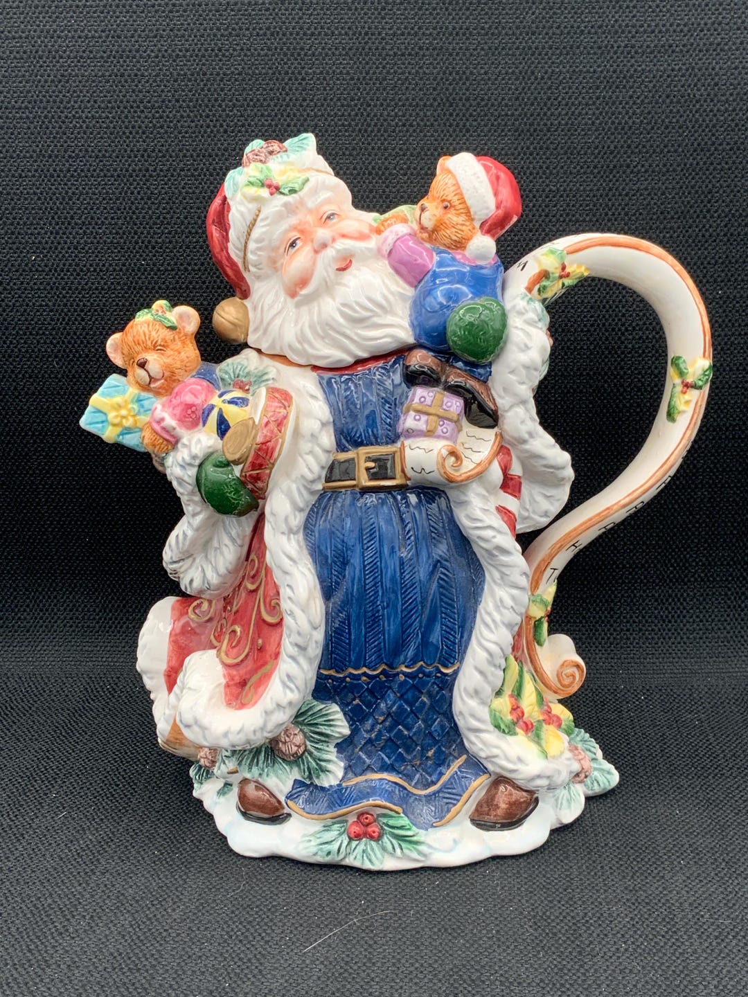 Vintage Santa Teapot Collectible, Christmas Tea Pot, Holiday Decor ...