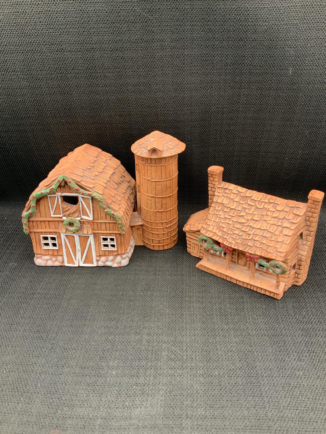 Vintage Provincial Mold Barn Candle Holder, Vintage House Decor ...