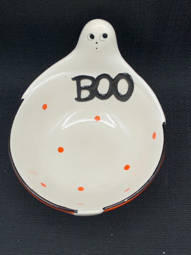 Ghost Candy Bowl Holder, Halloween Decor, Spooky Treat Bowl, Trick or ...