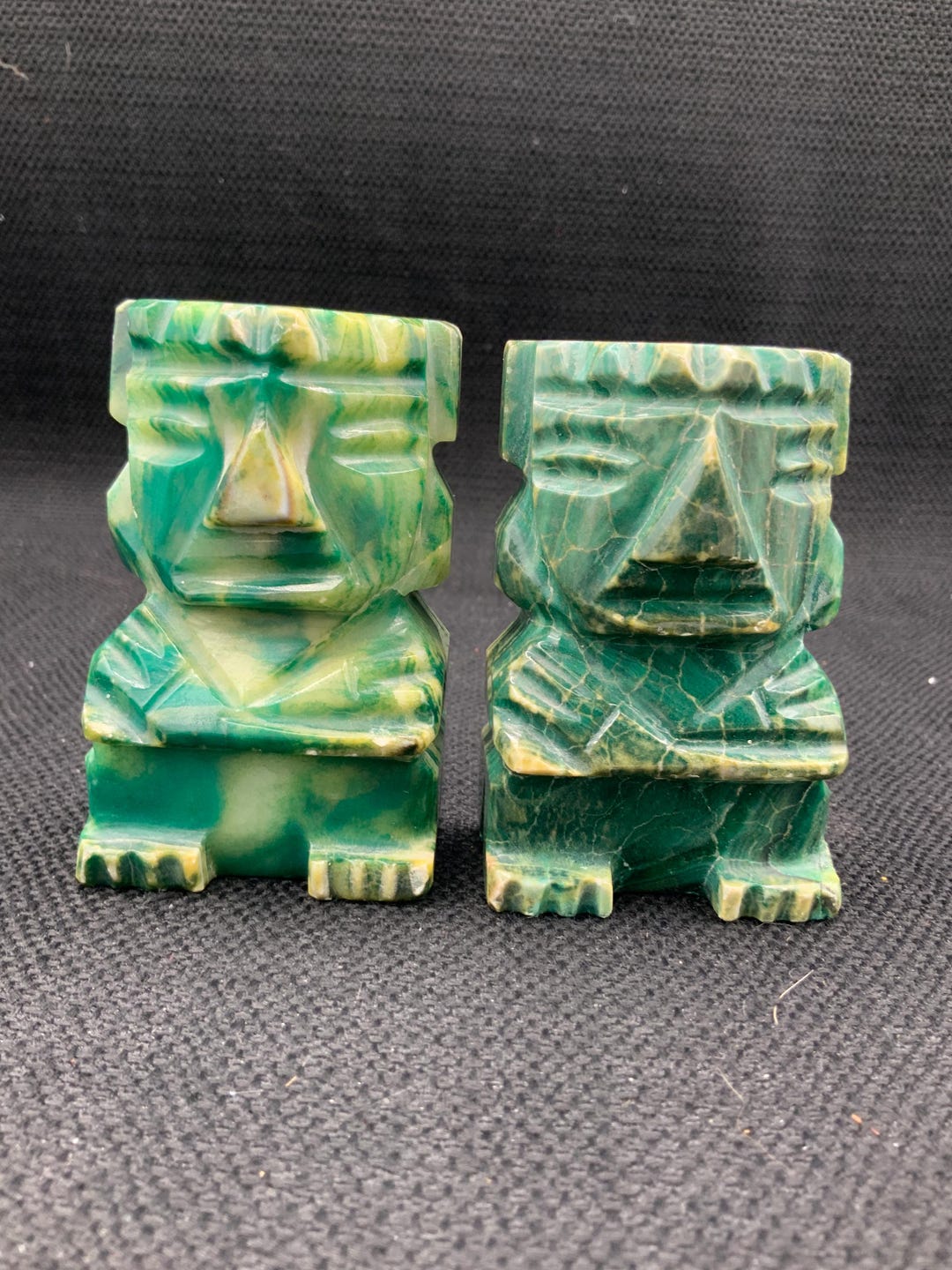Mini Green Marble Aztec Tiki Figurine, Hand-carved Stone Sculpture - Etsy