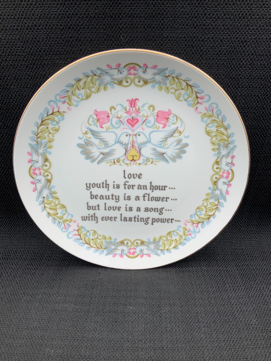 Inspirational Beauty Plate, Vintage Ceramic, Wall Art Decor - Etsy