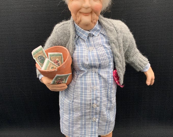 VTG Grandma Doll Handmade, Vintage Grandmother Doll, Collectible Doll ...