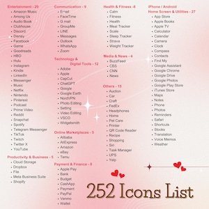 Lovely Heart App Icons, Adorable Heart-themed App Icons for iPhone ...