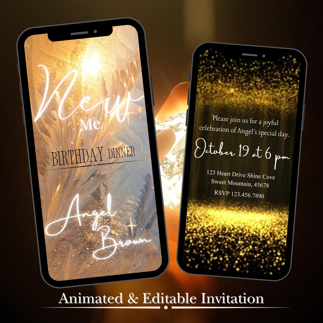 Editable Birthday Invitation, Customizable Card, Instant Download ...