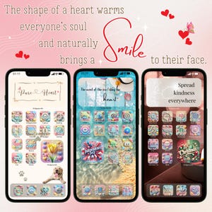 Lovely Heart App Icons, Adorable Heart-themed App Icons for iPhone ...