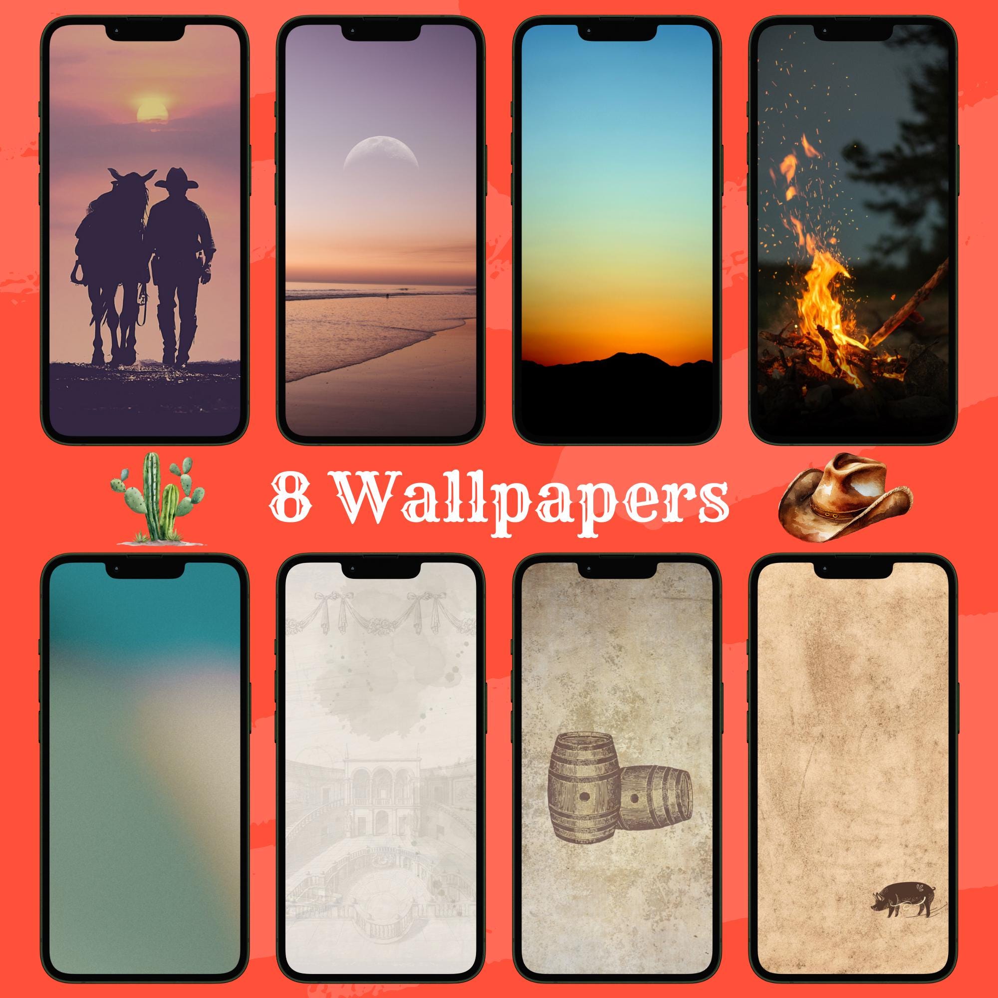 Western App Icons: Cowboy Hat Theme, Widgets & Wallpapers (digital ...