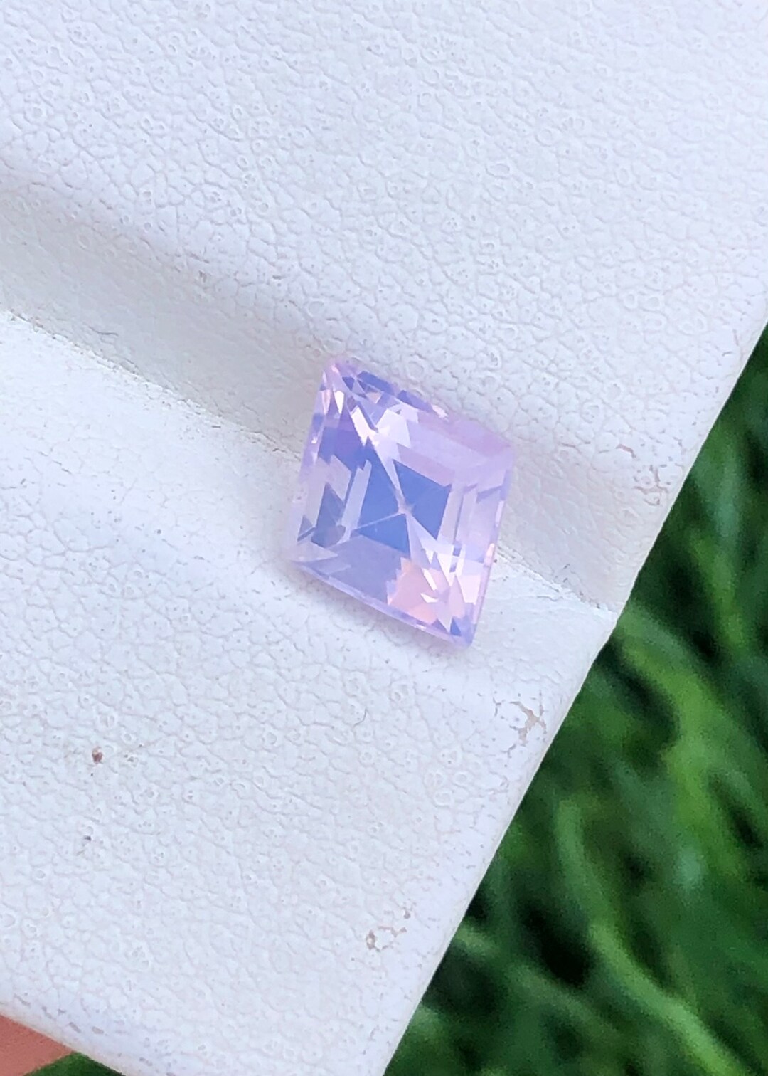 Natural Milky Lavender Quartz Lozenge Cut Special Custom Cut Size 9.957 ...